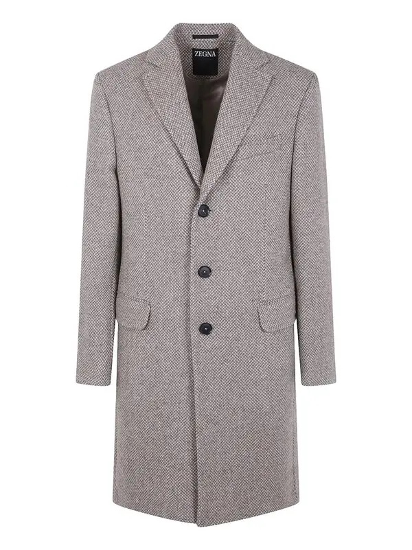 Zegna Tailored Overcoat - Brown
