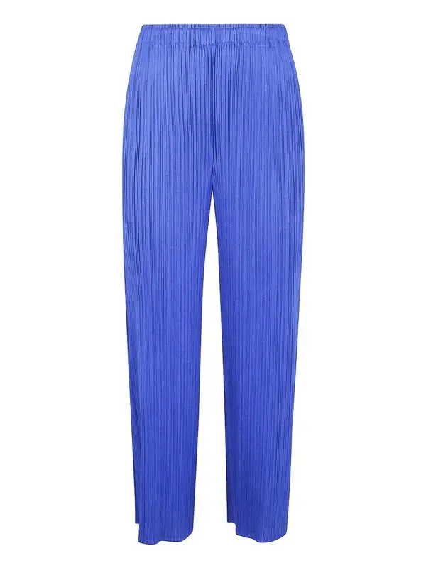 Issey Miyake Pleated Trousers - Blue