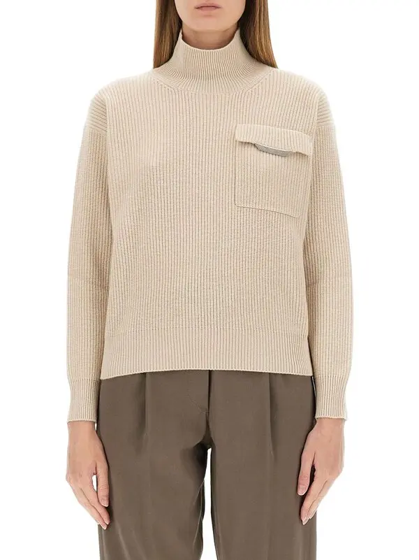 Brunello Cucinelli Pullover Sweater - Beige