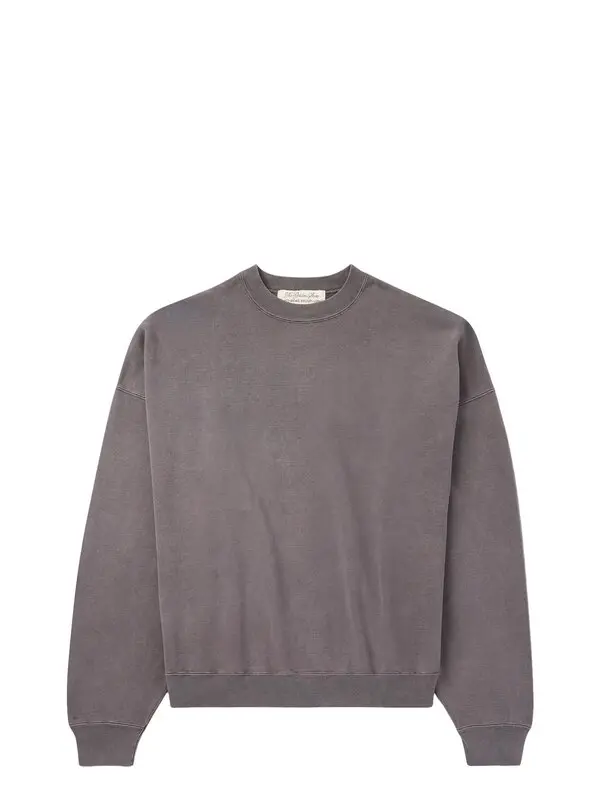 REMI RELIEF Cotton-jersey Sweatshirt - Brown