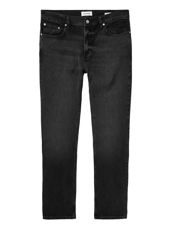 FRAME Modern Straight-leg Jeans - Black