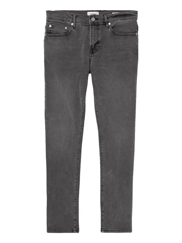 FRAME L'homme Slim-fit Denim Jeans - Gray