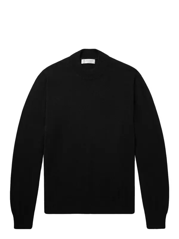 Brunello Cucinelli Cashmere Rollneck Sweater - Black