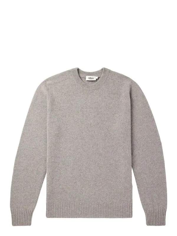 Altea Wool And Cashmere-blend Sweater - Gray