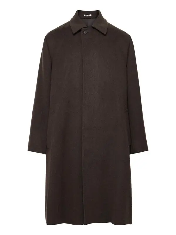 Auralee Camel Hair Overcoat - Brown
