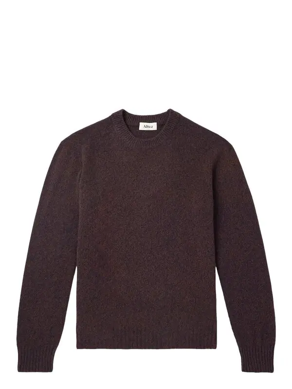 Altea Wool And Cashmere-blend Sweater - Brown