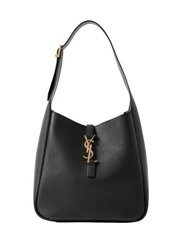 Saint Laurent Le 5 À 7 Leather Shoulder Bag - Black