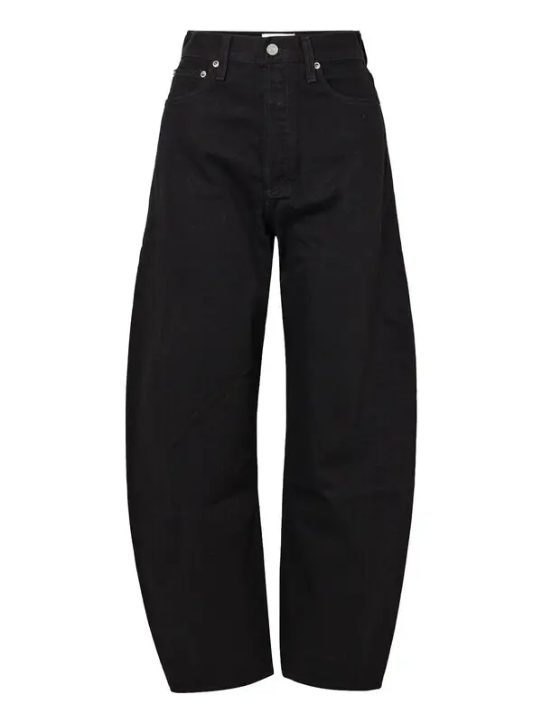 AGOLDE Luna High-rise Barrel-leg Jeans - Black