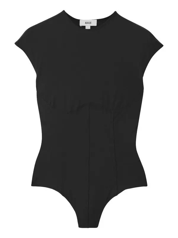 AGOLDE Nadia Stretch-jersey Bodysuit - Black