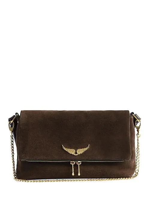 Zadig&Voltaire Rocky Ii Suede Cross-body Bag - Wood