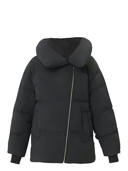 Sweaty Betty Funnel-neck Shell-down Puffer Jacket - Black