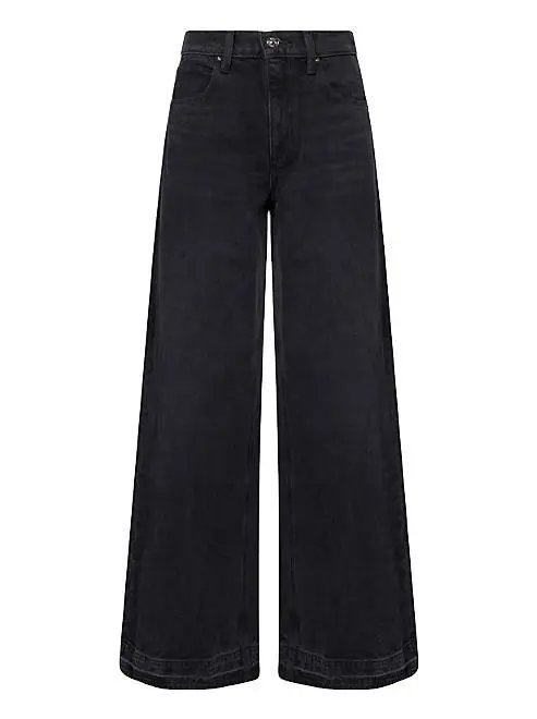 Paige Cameron Wide-leg Denim-blend Jeans - Boho Black