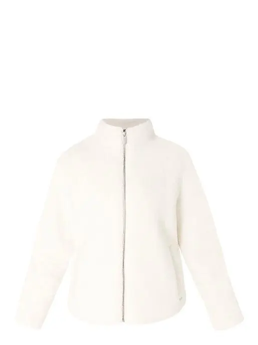 Sweaty Betty Navigate Funnel-neck Sherpa Jacket - Studio White