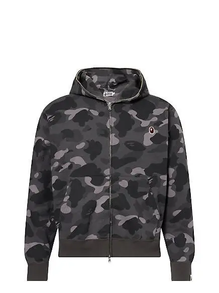 A BATHING APE Camouflage-print Cotton Hoody - Black
