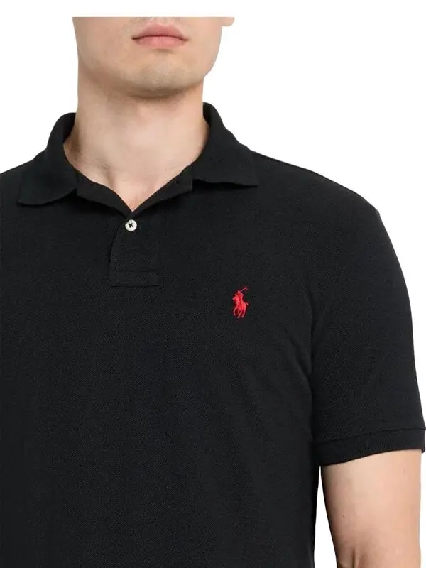 Polo Ralph Lauren Apos;s Custom Slim Fit Soft Cotton Polo Shirt - Black