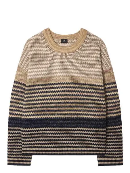 Paul Smith Striped Knitted Sweater - White