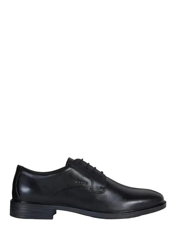 Geox Gladwin Leather Lace-up Shoes - Black