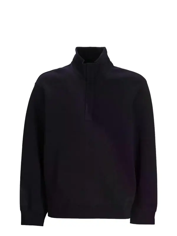 Armani Exchange Long-sleeve Mock-neck Sweatshirt - Black