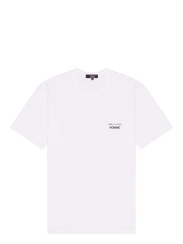 Comme Des Garçons Logo Tee - White