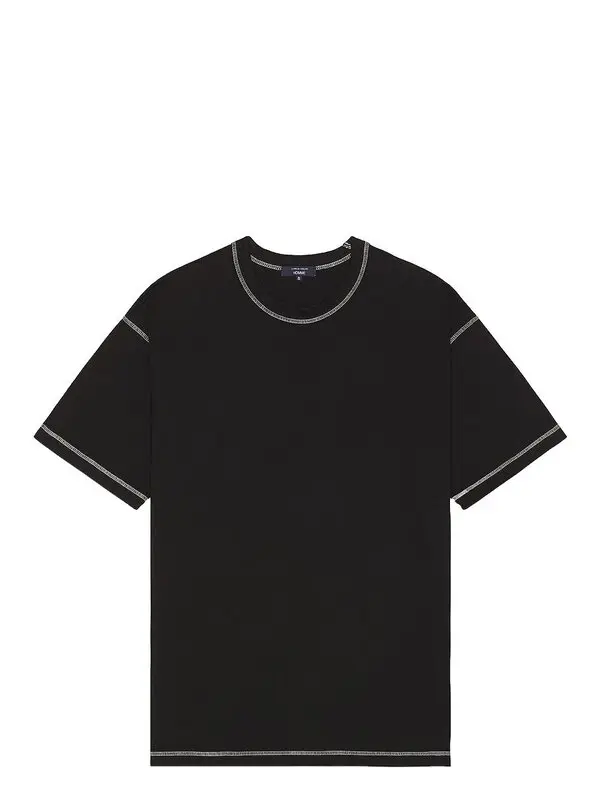Comme Des Garçons Contrast Stitch Tee - Black