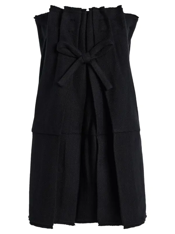 Prada Chevron Wool Mini Dress - Black