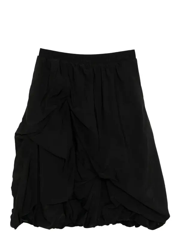 ALAINPAUL Draped Skirt - Black