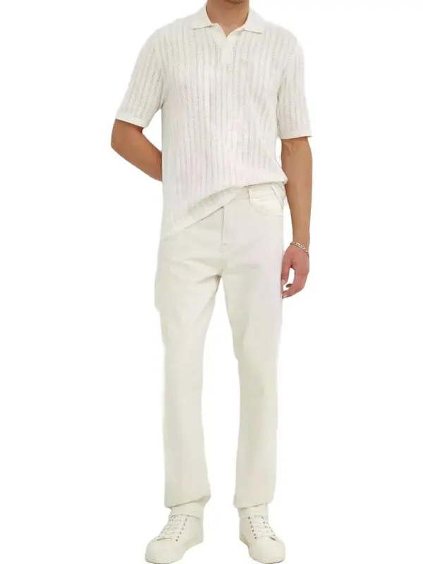SAMSOE SAMSOE Logo-patch Five-pocket Jeans - Neutrals