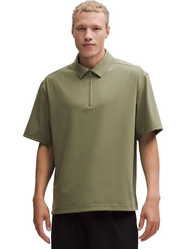 Lululemon Daydrift Oversized Zip-neck Polo Shirt - Bay Leaf