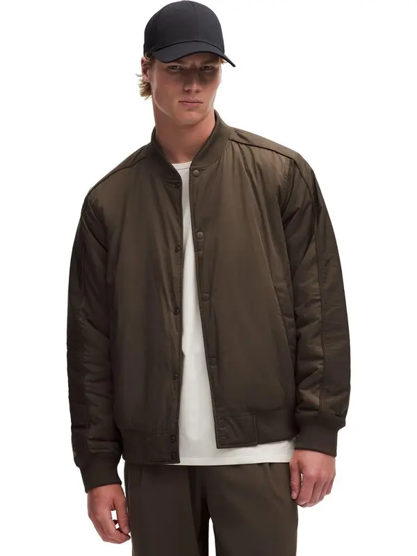 Lululemon Collegiate Bomber Jacket - Olive Brown