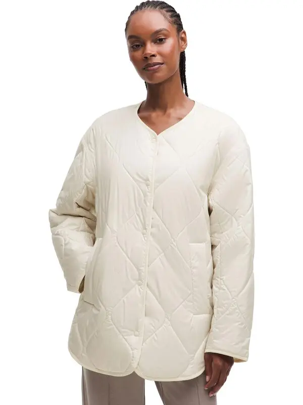 Lululemon Quilted Insulated Liner Jacket - Light Ivory