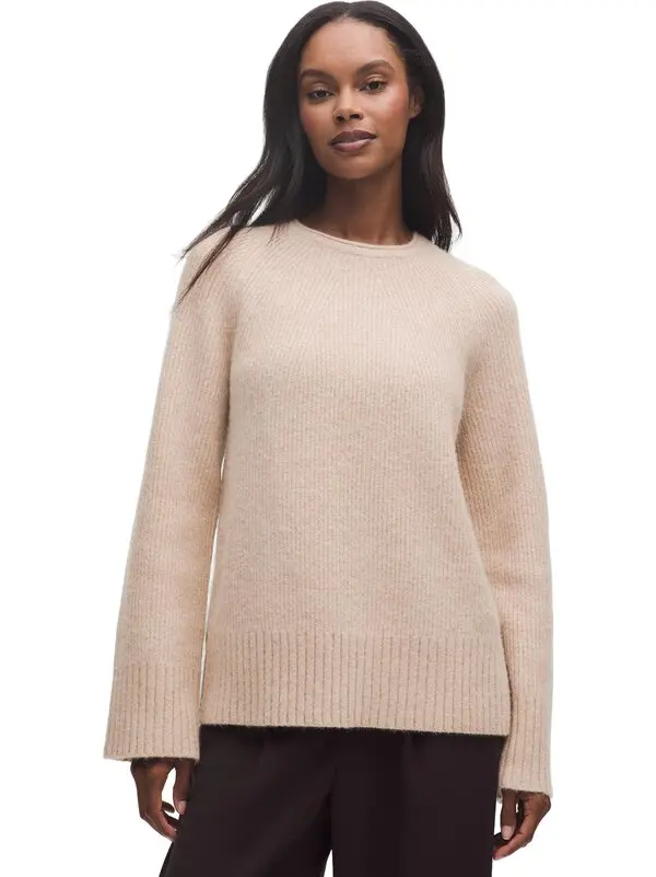 Lululemon Alpaca-blend Crewneck Sweater - Crepe