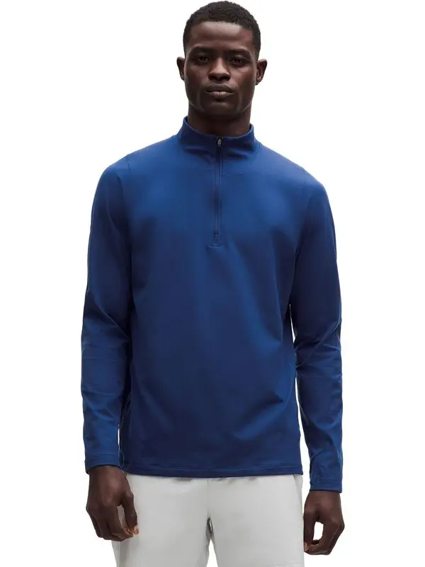 Lululemon Rulu Fleece Half-zip Long-sleeve Shirt - Clubhouse Blue