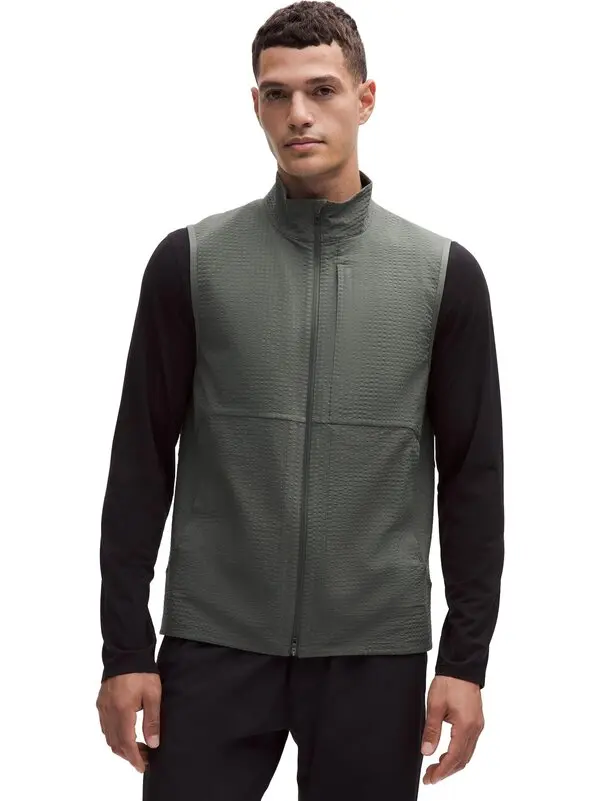 Lululemon Grid Fleece Full-zip Vest - Palm Deco
