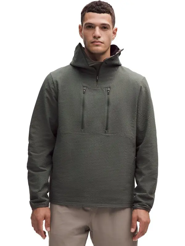 Lululemon Grid Fleece High-neck Pullover Hoodie - Palm Deco