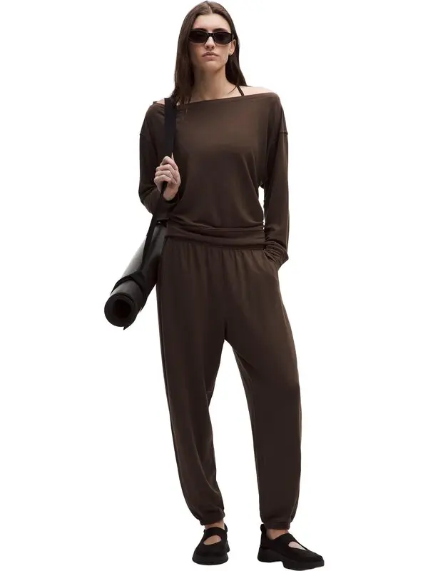 Lululemon Becalm Oversized Mid-rise Pant - Walnut Crunch