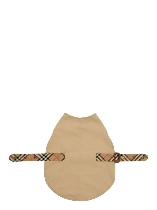 Burberry Gabardine Dog Coat - Honey Beige/sand Beige