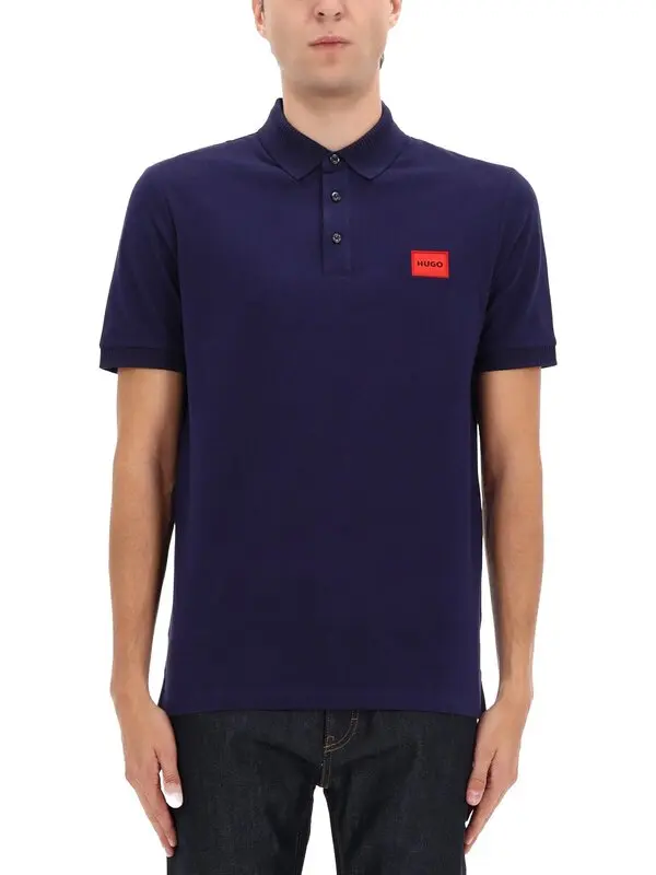Hugo Polo With Logo - Blue