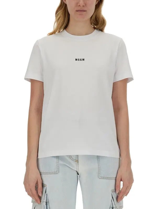 MSGM Micro Logo T-shirt - White
