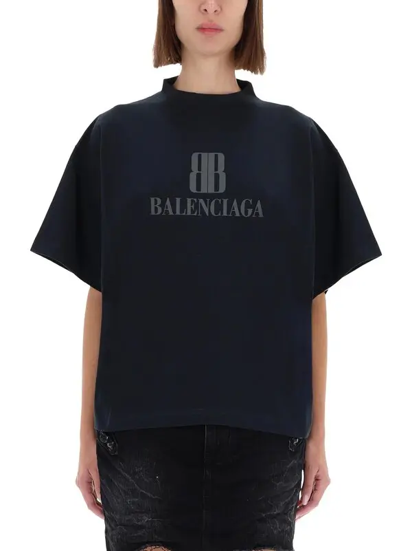 Balenciaga Logo T-shirt - Black