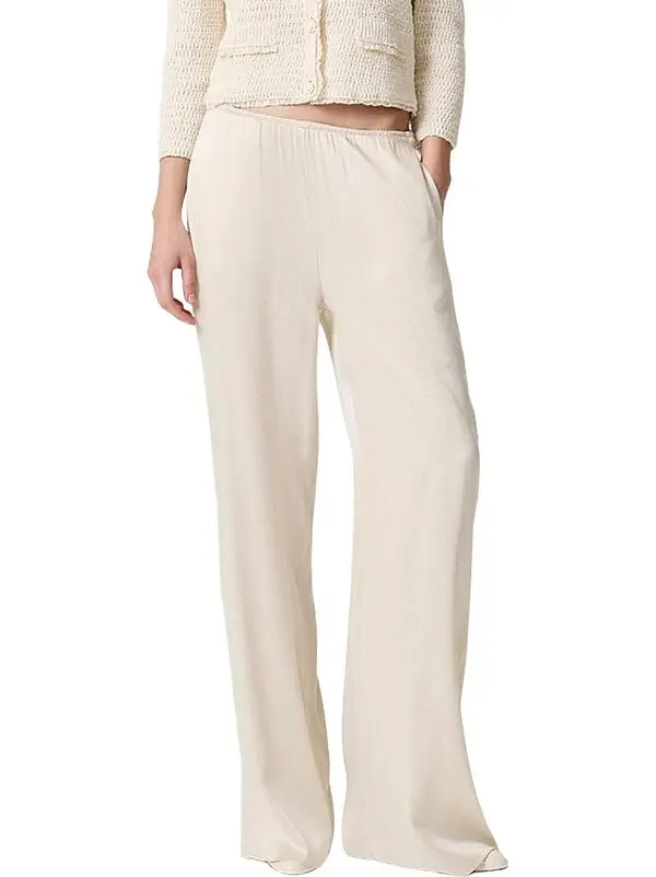 NOCTURNE Relaxed Fit Pants - Open White