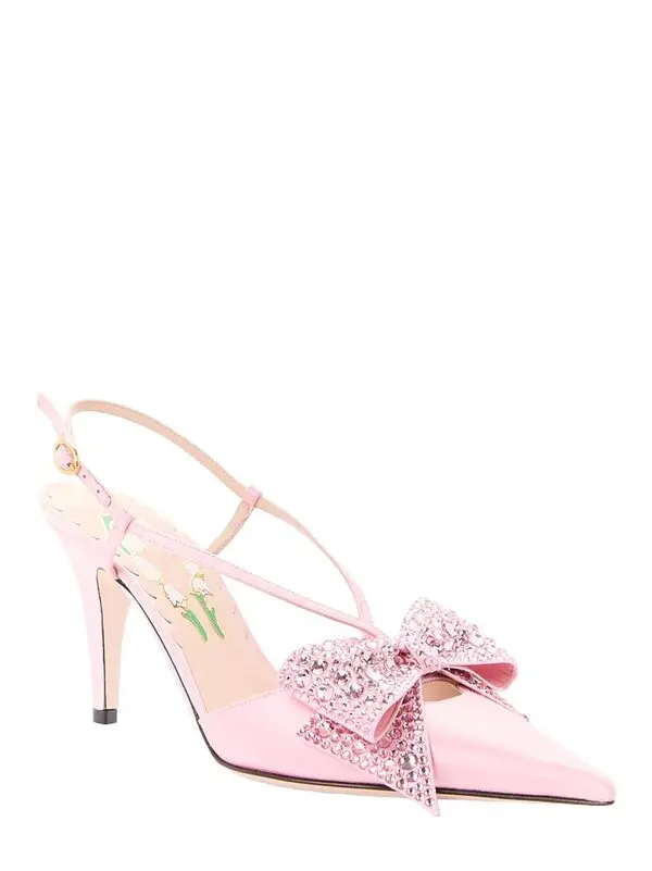 Valentino Garavani Bow Slingback Pumps - Rose
