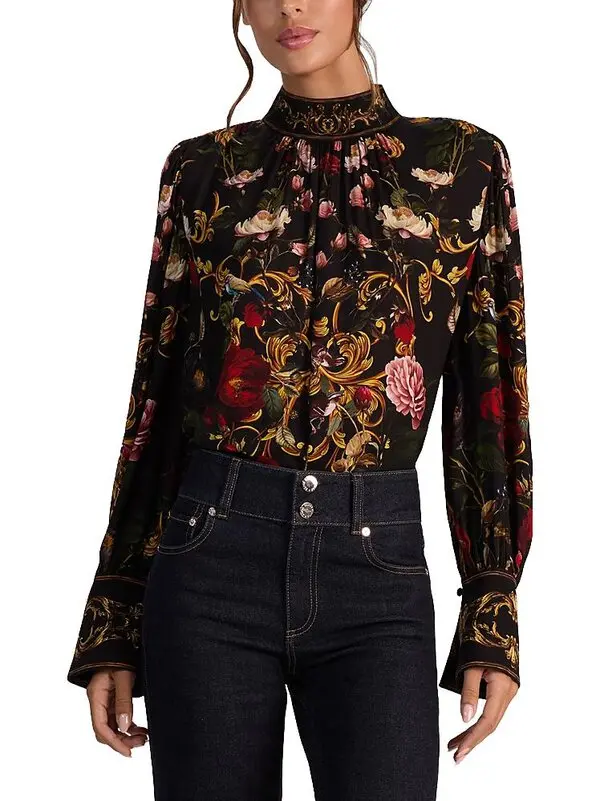 Alice + Olivia Marion Embellished Blouse - Evermine