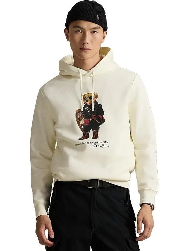 Ralph Lauren Bear Fleece Hoodie - White