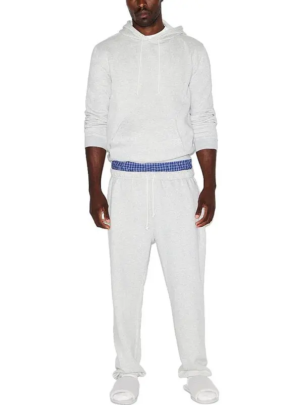 SKIMS Fleece Lounge Relaxed Joggers - Light Heather Grey