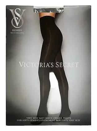 Victoria's Secret Soft Sheen Opaque Tights - Black