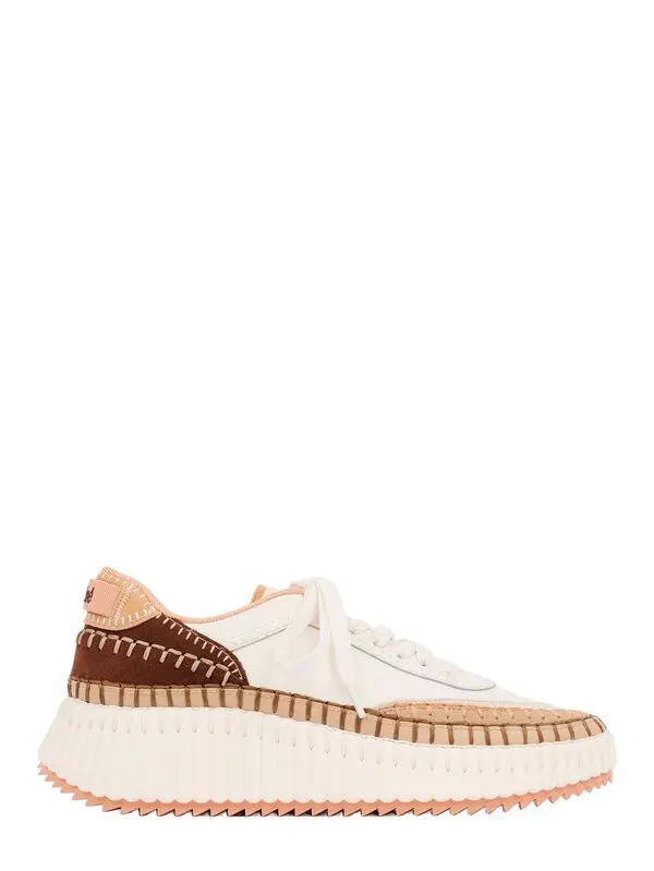 Chloé Nama Sneakers - Sepia Peach