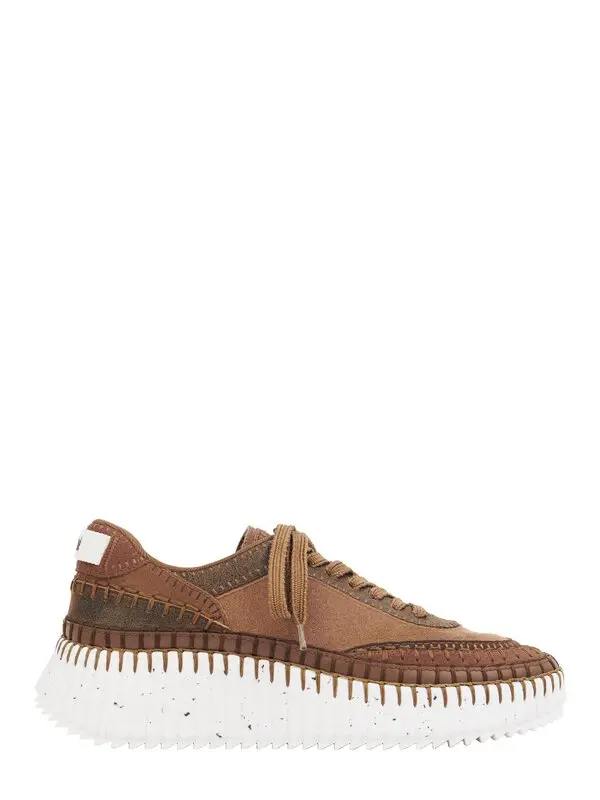Chloé Nama Sneakers - Oak Brown