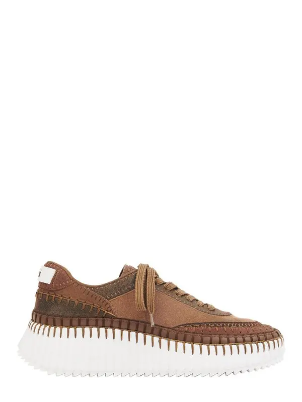 Chloé Nama Sneakers - Oak Brown