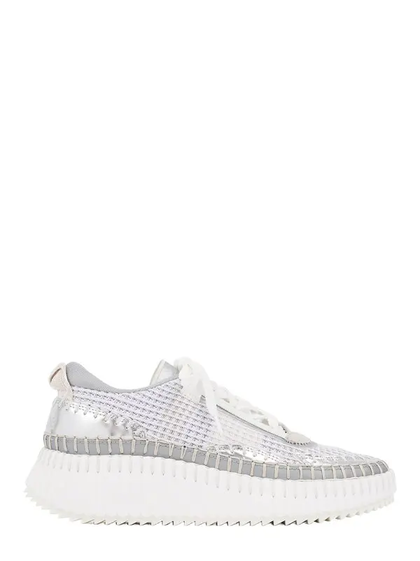 Chloé Nama Sneakers - Silver Grey