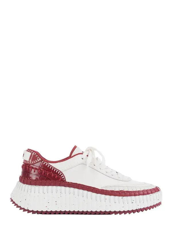 Chloé Nama Sneaker - Obscure Red